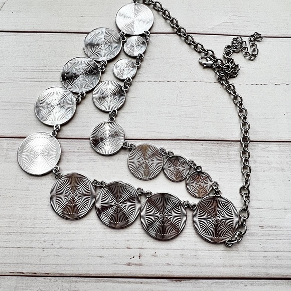 Jewelry | Sliver Coin Shape Necklace | Poshmark